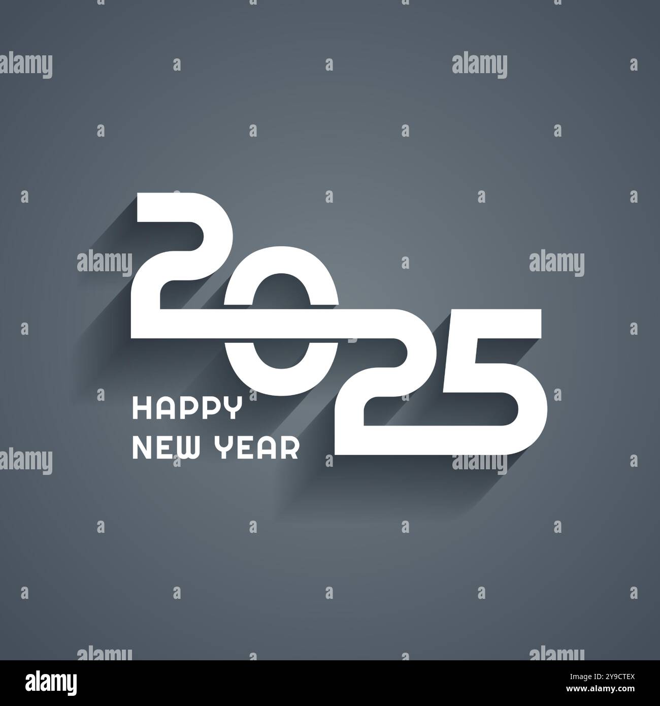 Modern Happy New Year background with a numbers design Stock Vector ...