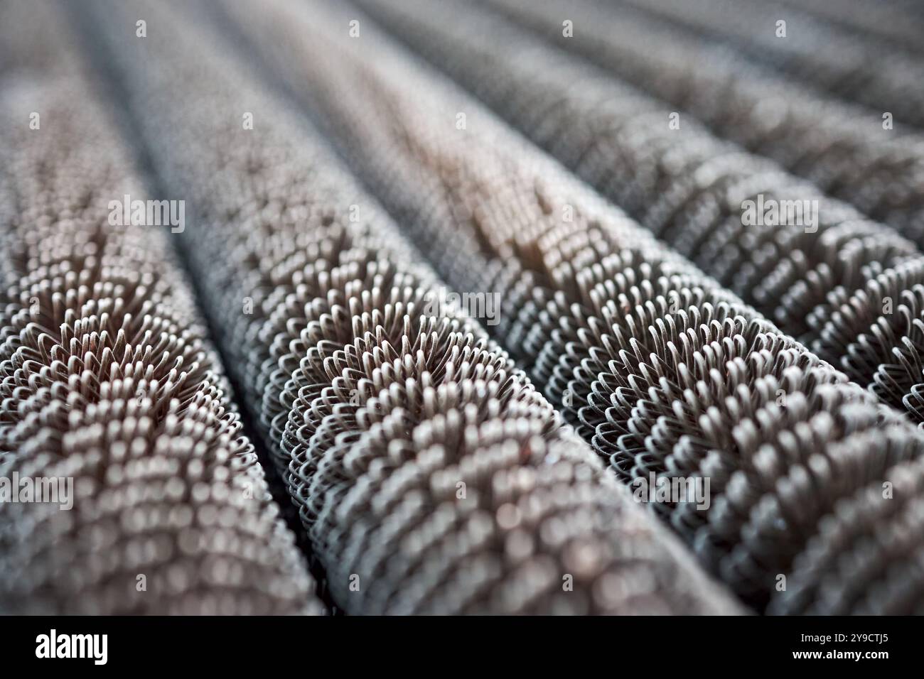 Condensing unit aluminium close up wire finned obsolete tubes grill ...