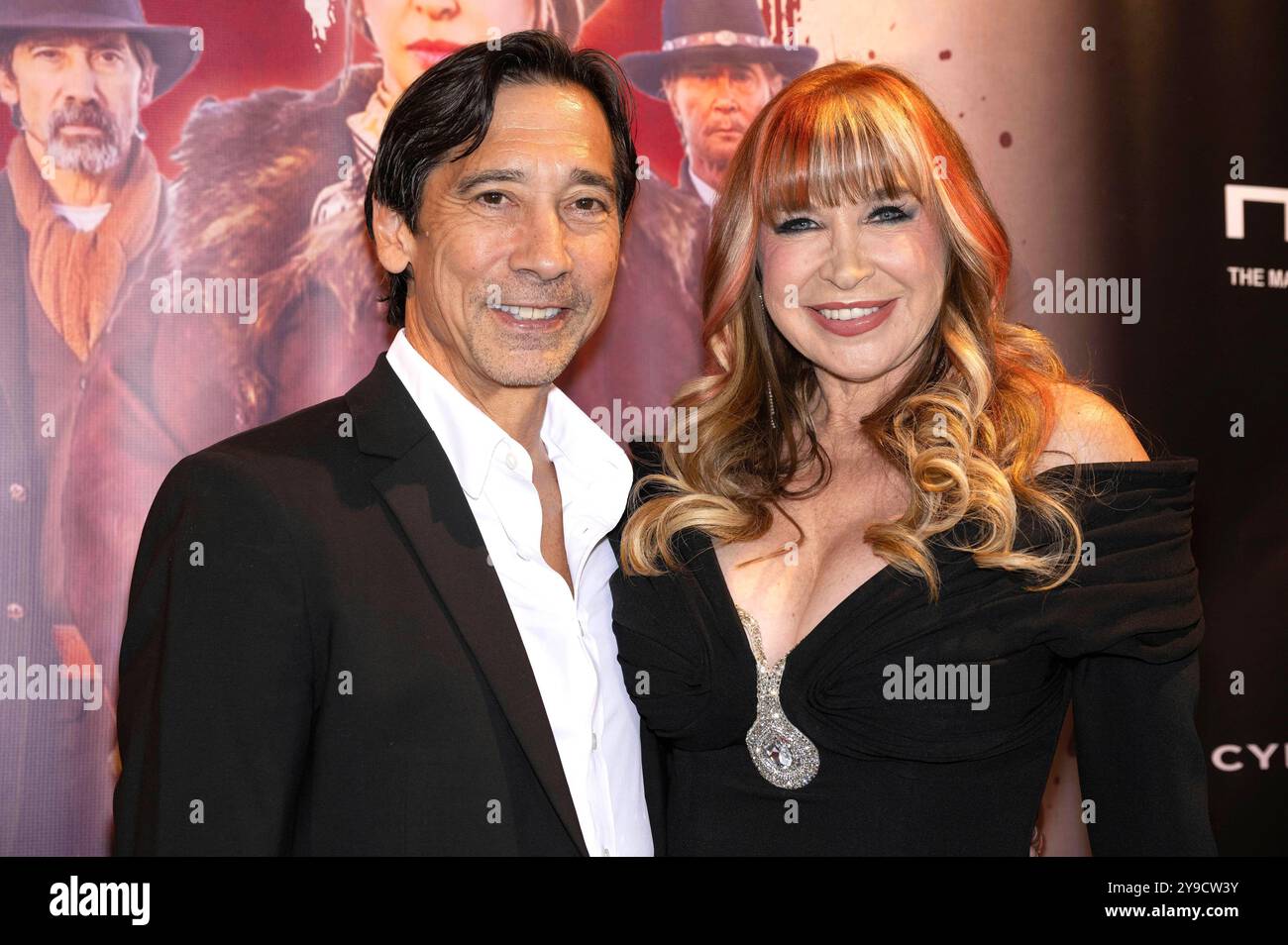 Keith Cooke und Cynthia Rothrock bei der Premiere des Kinofilms Black ...