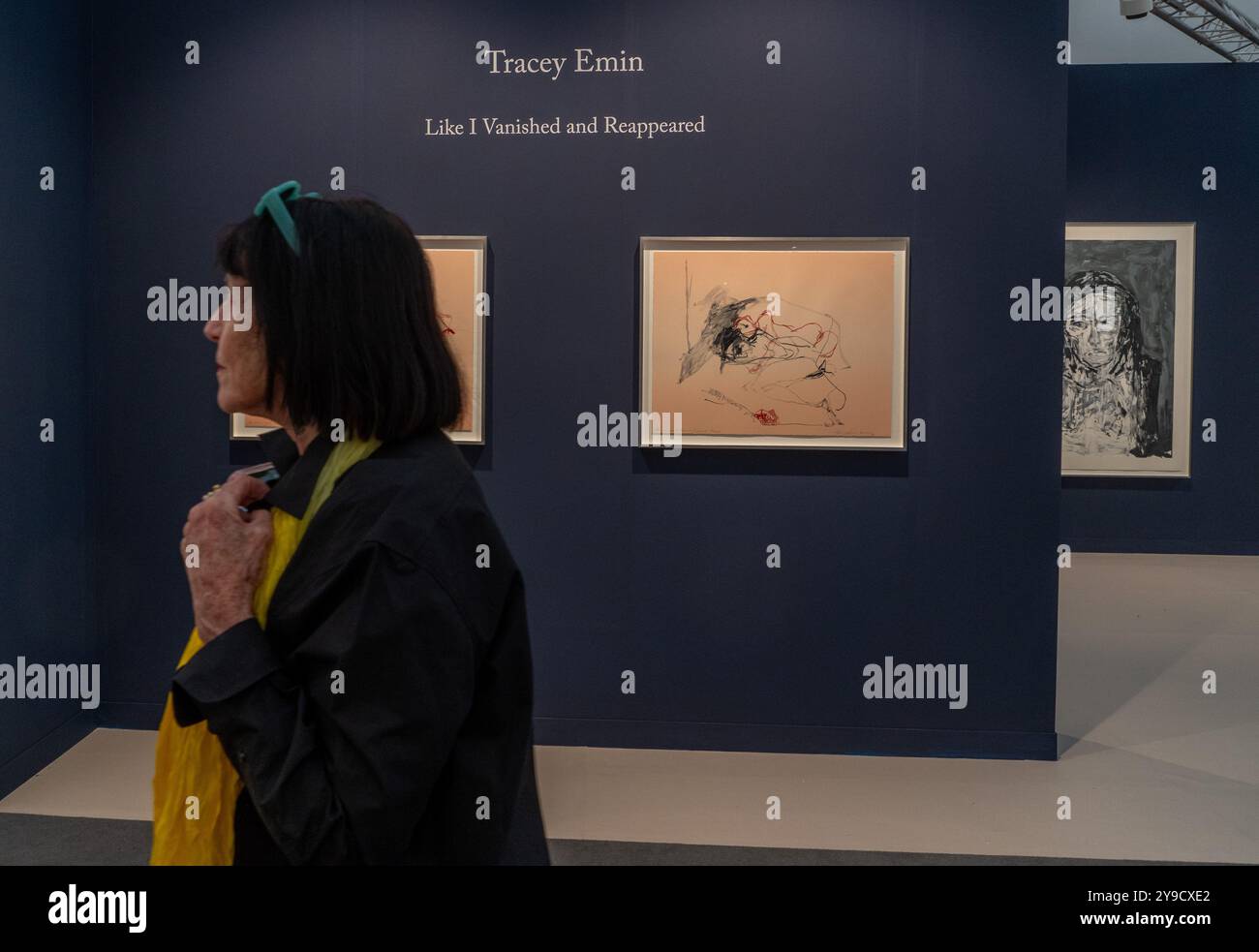British artist Tracey Emin exhibition at Frieze Art Fair 2024 in Regent ...