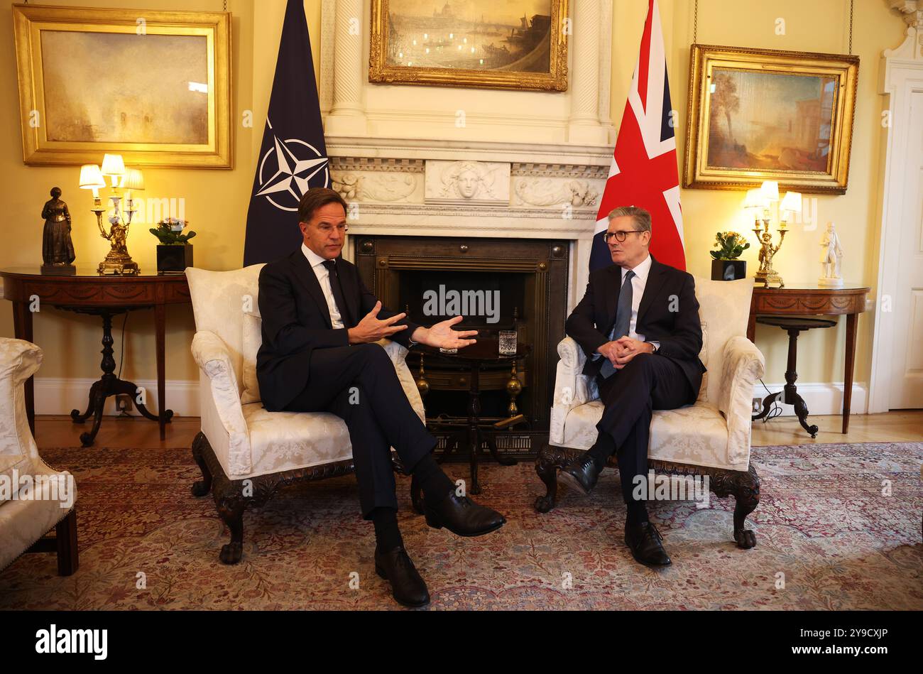 Nato Secretary General Mark Rutte (left) and Prime Minister Sir Keir ...