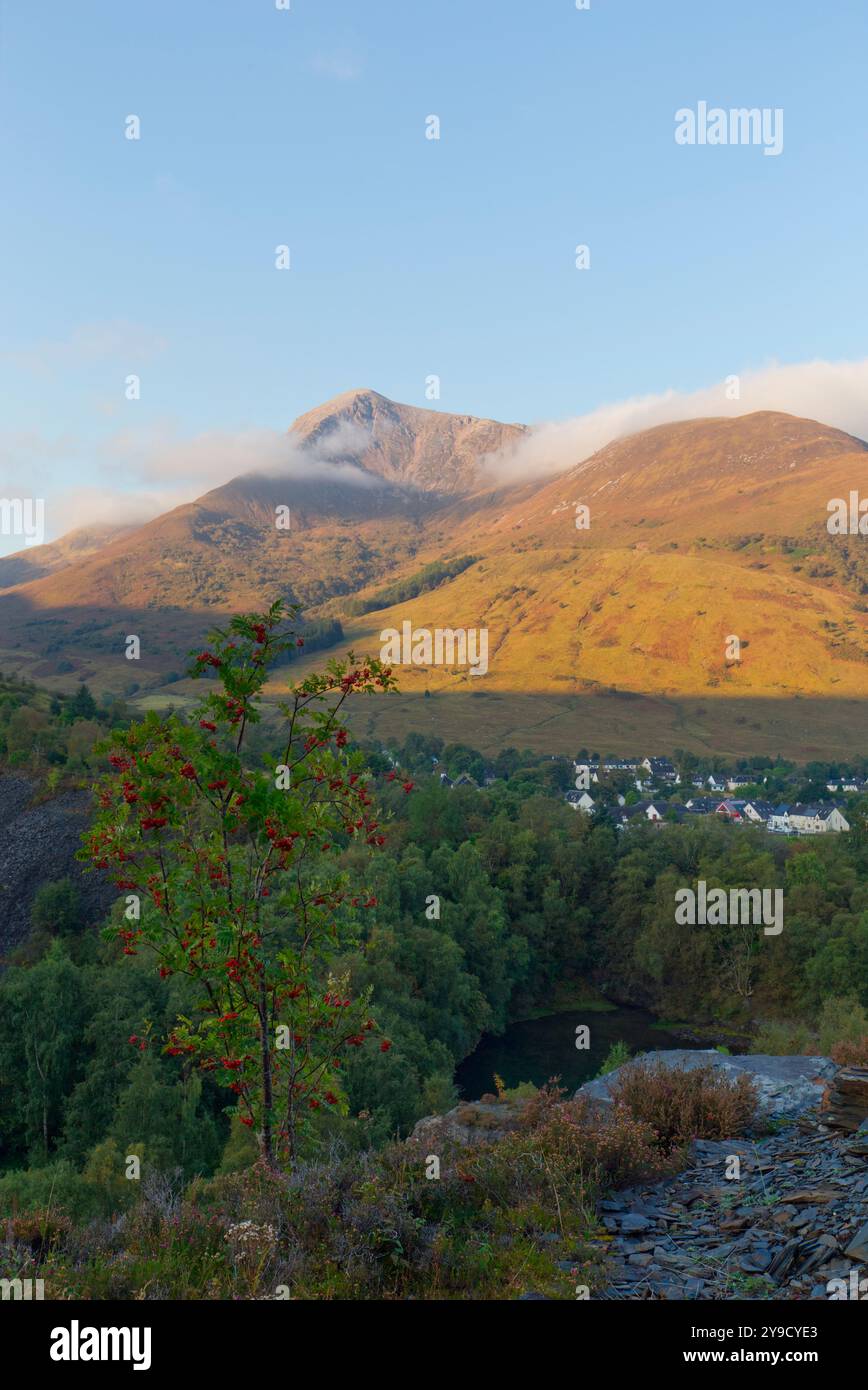 View from Ballachulish slate quarry, West Highlands, Scotland Stock ...