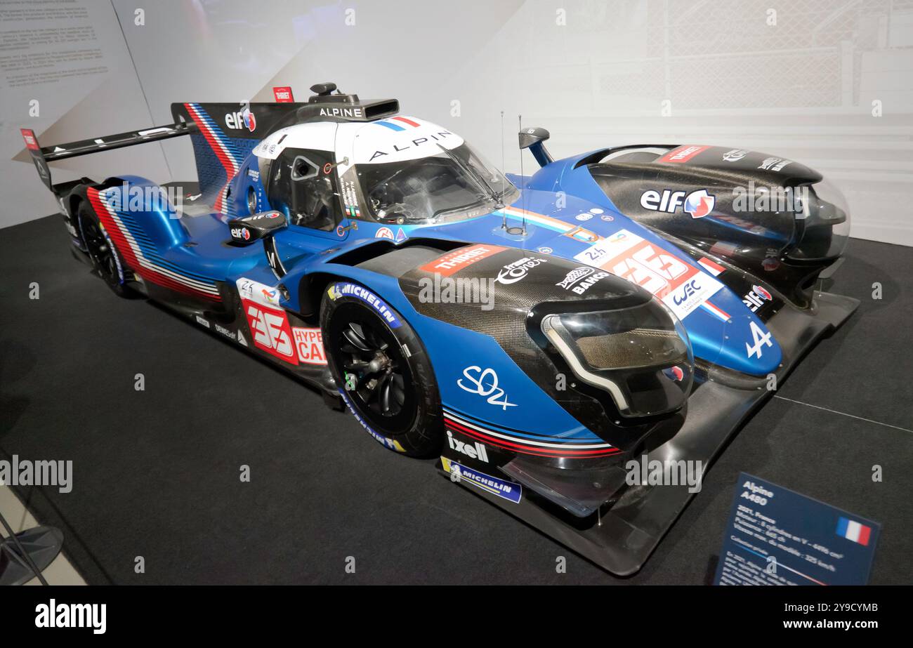 Three-quarters front view of an Alpine A480, which finished 3rd in the ...