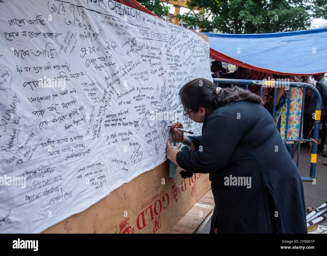 Kolkata, West Bengal, India. 9th Oct, 2024. Junior doctors continued ...