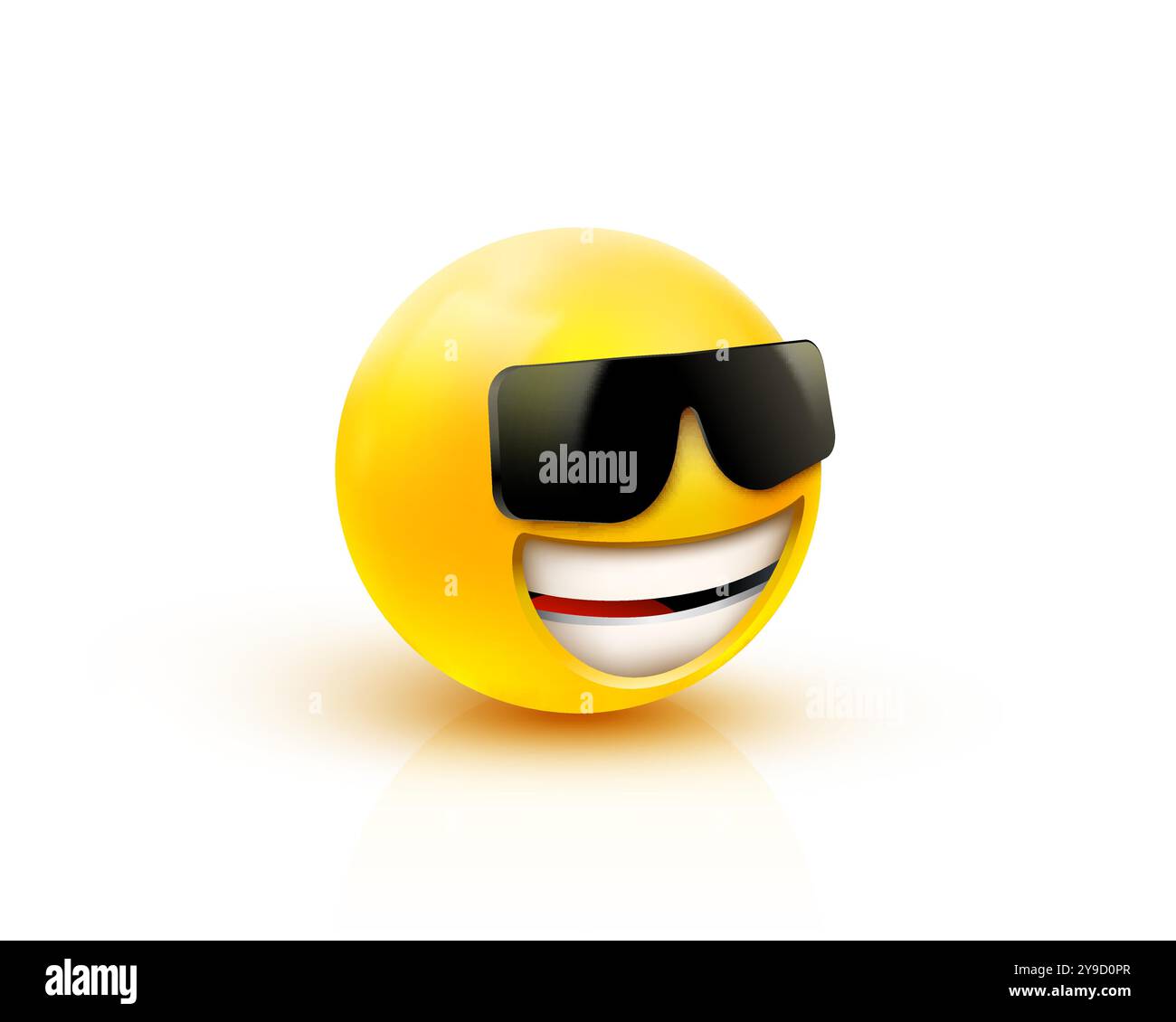 Face with sunglasses emoji - emoticon with dark sunglasses. Like a boss ...