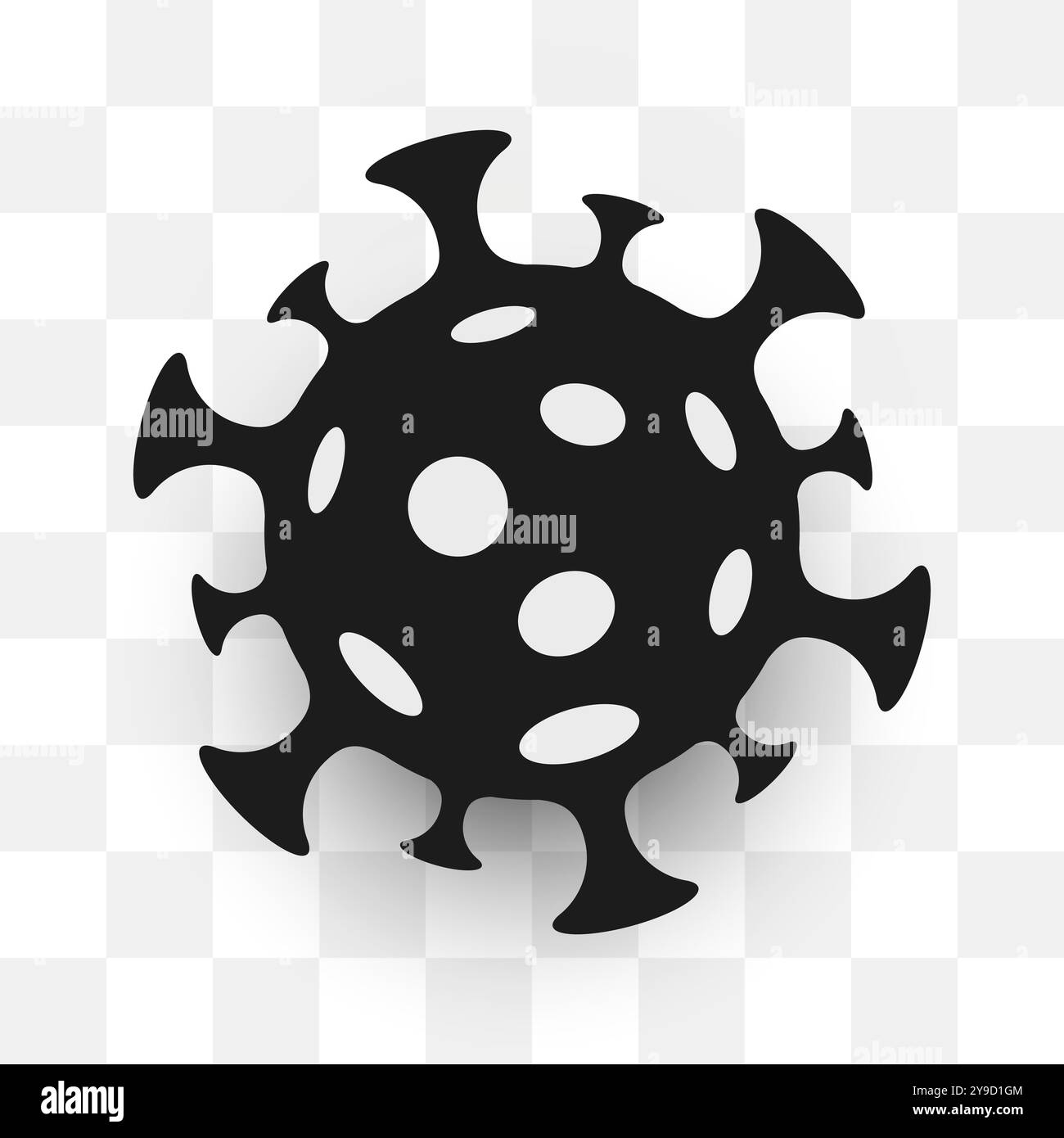 Isolated coronavirus flat illustration on transparent background ...