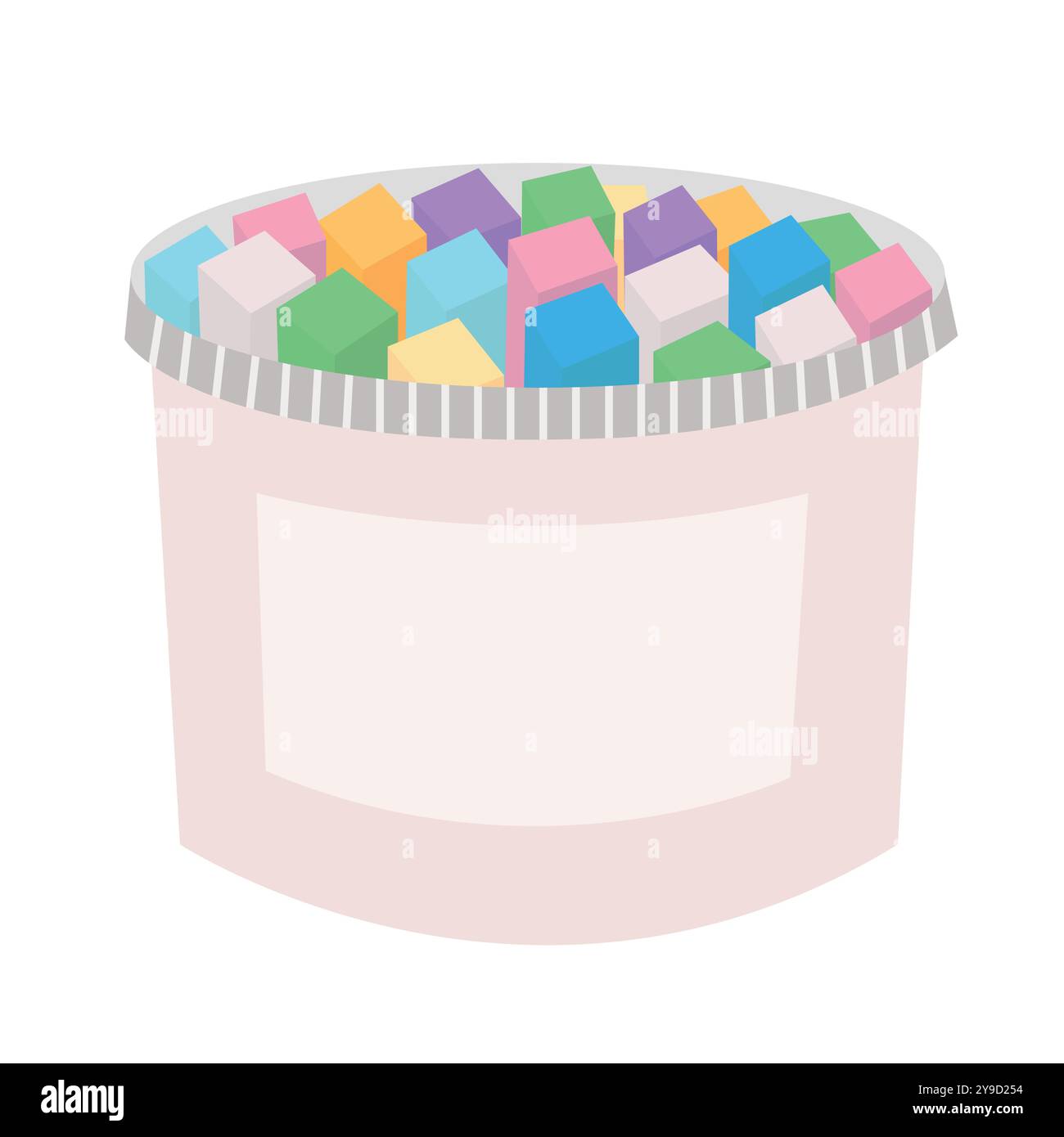 Plastic bucket with chalks for asphalt Stock Vector Image & Art - Alamy
