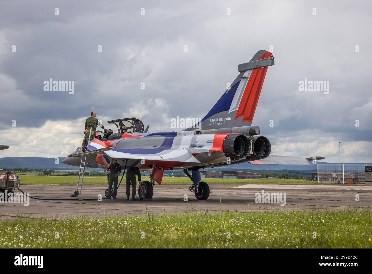 Rafale Display Pilot Stock Photo - Alamy