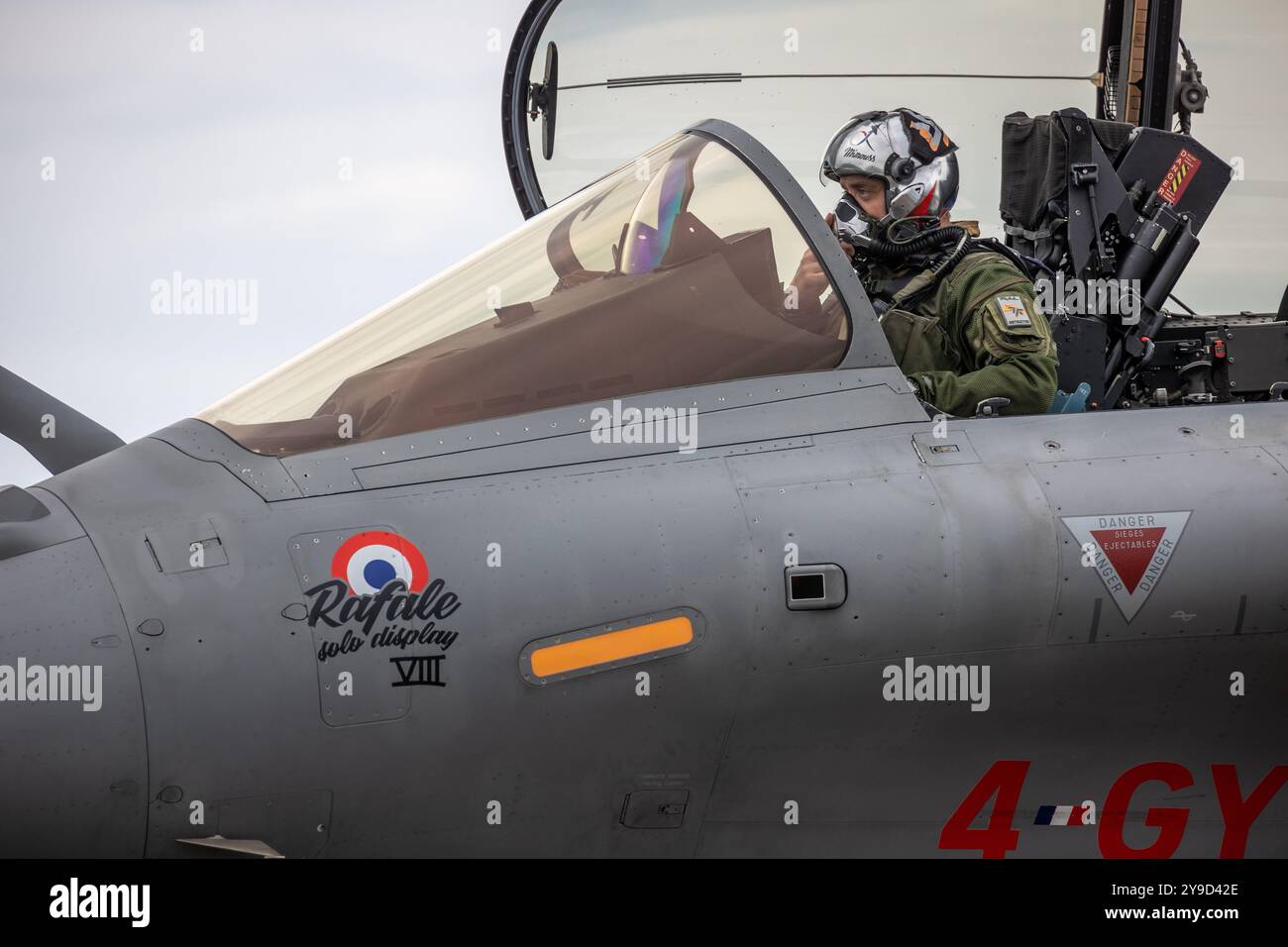 Rafale Display Pilot Airshow Stock Photo - Alamy