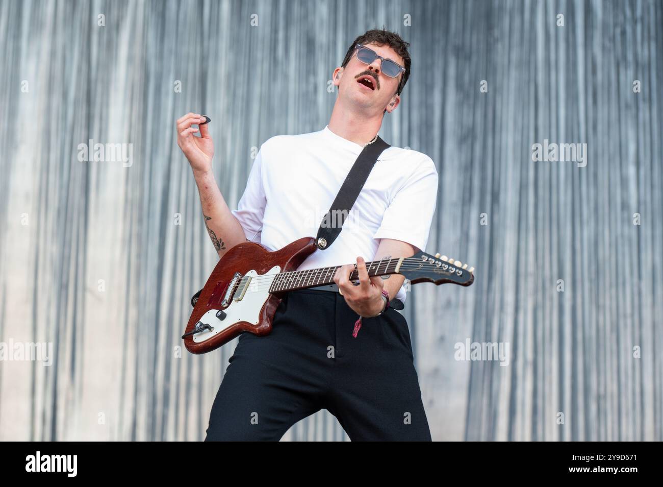 June 30, 2024: Elliot "El" Russell performs with Frank Carter and the ...