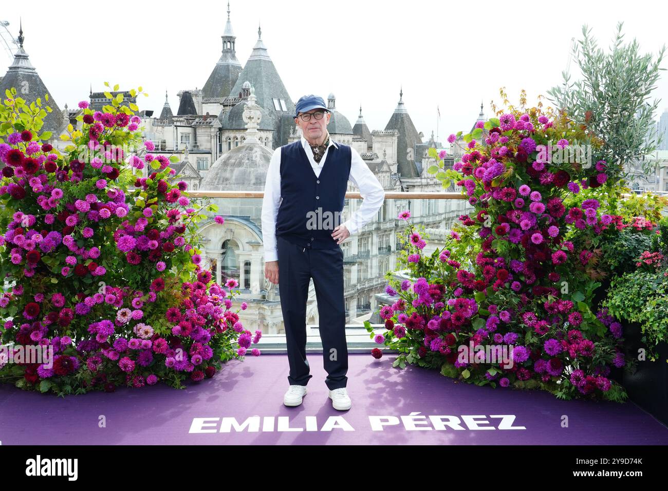 Director Jacques Audiard attending the Emilia Perez cast photo call at ...