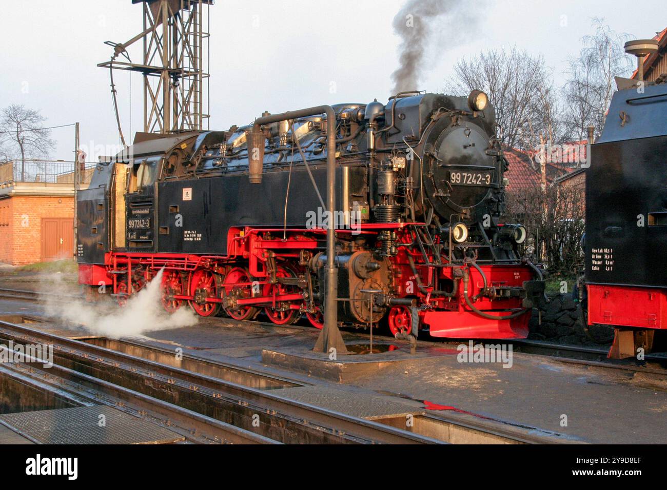 Steam locomotives at Wernigerode on the Harz Narrow Gauge Railway Stock ...