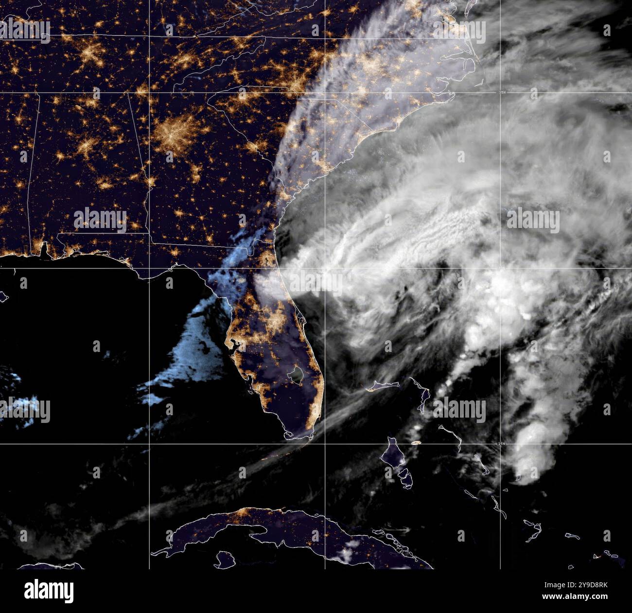 Gulf of Mexico, United States. 10 October, 2024. Dawn view of Hurricane ...