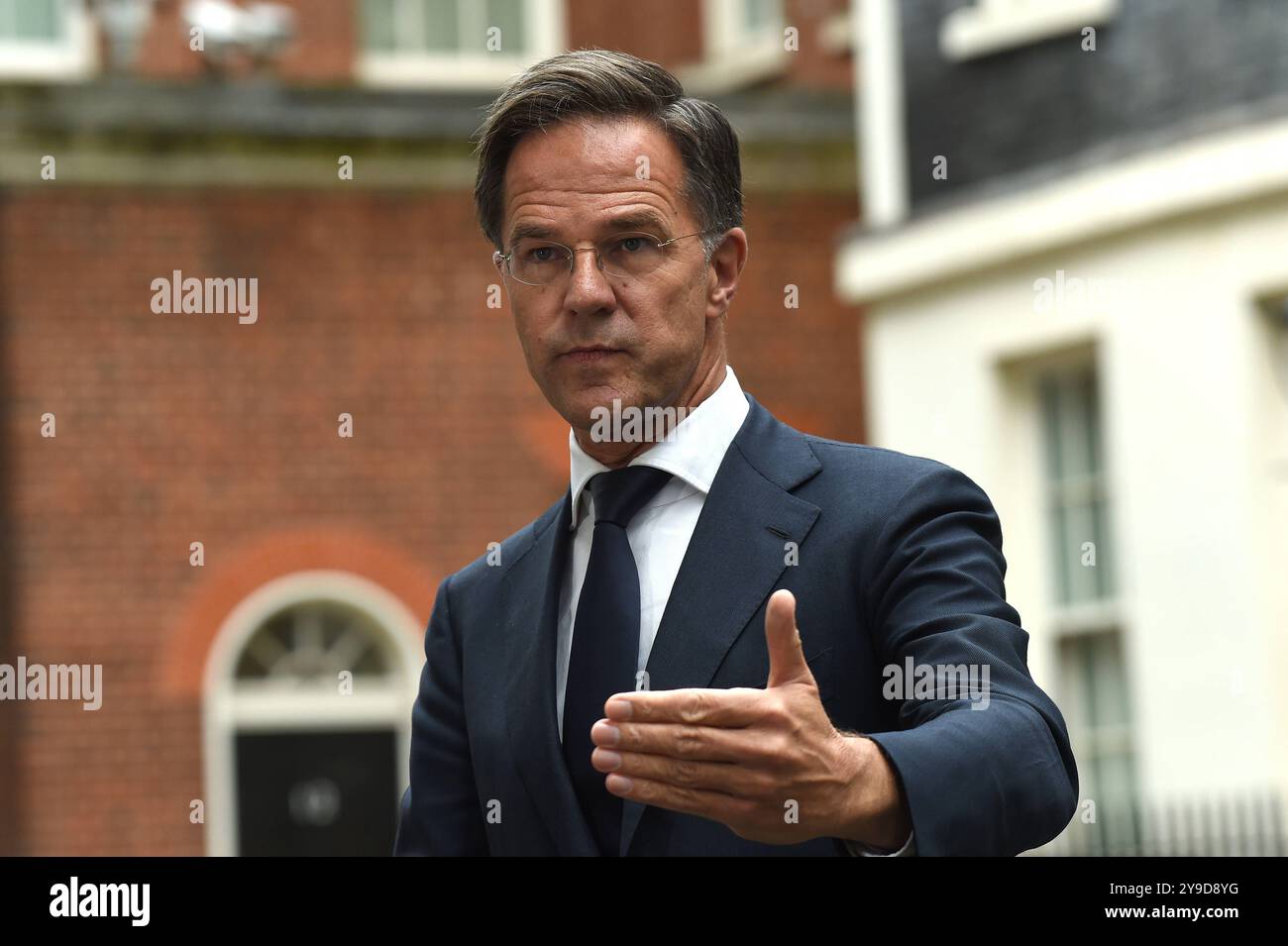 Politicians in London Keir Starmer, Prime Minister, with Mark Rutte ...