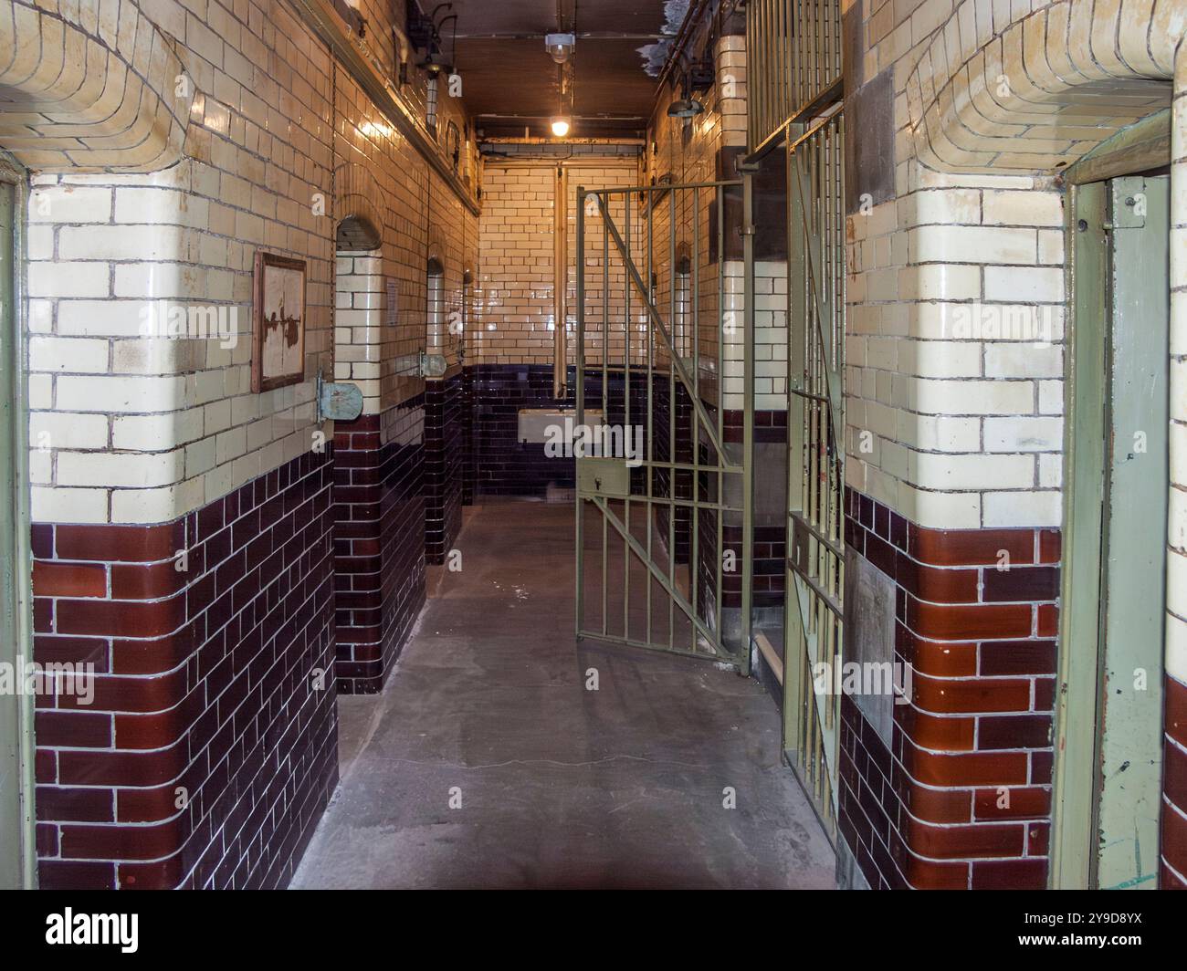 Old police cells beneath the court building in Lancaster, Lancashire ...