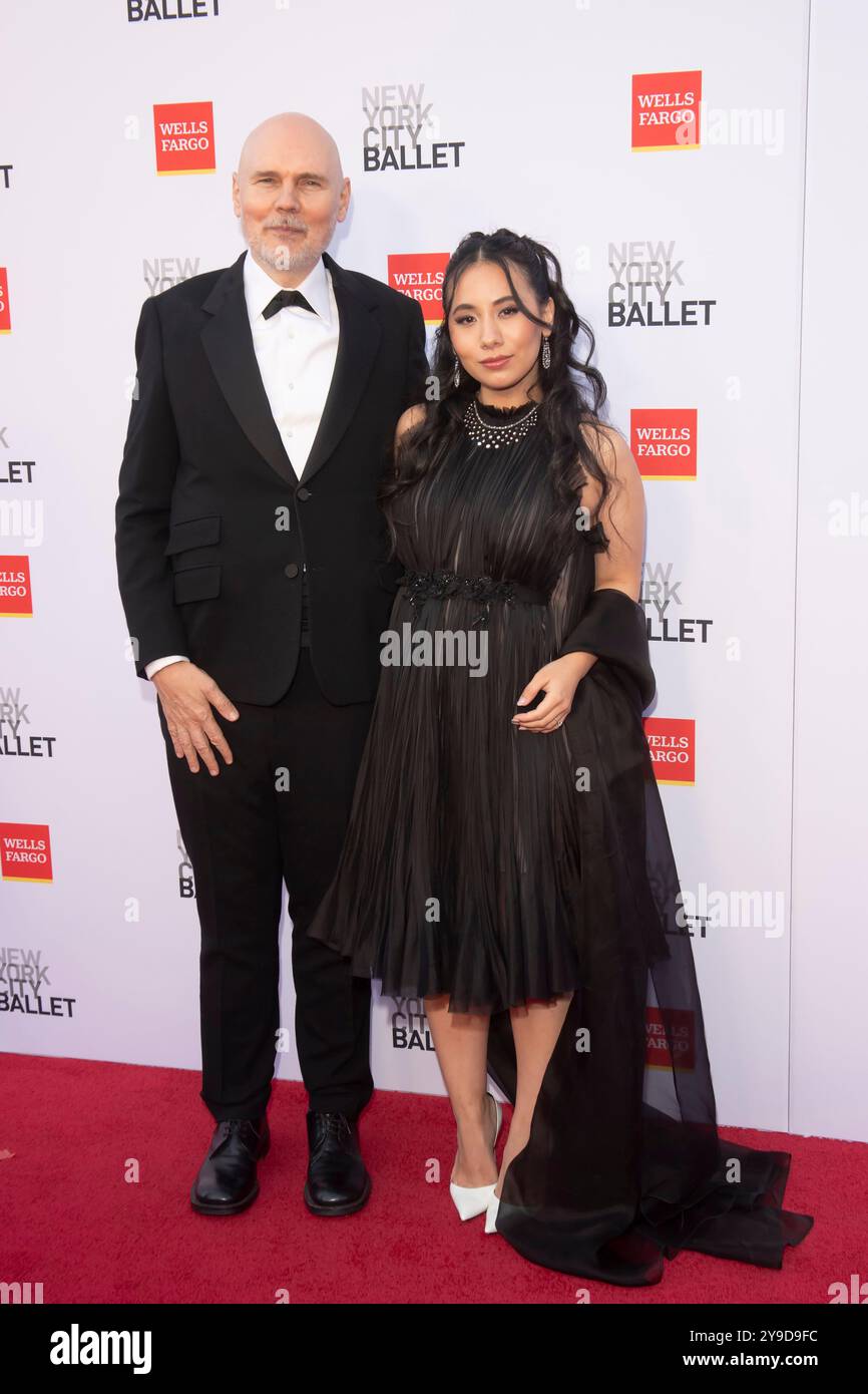 New York, United States. 09th Oct, 2024. (L-R) Billy Corgan and Chloe ...