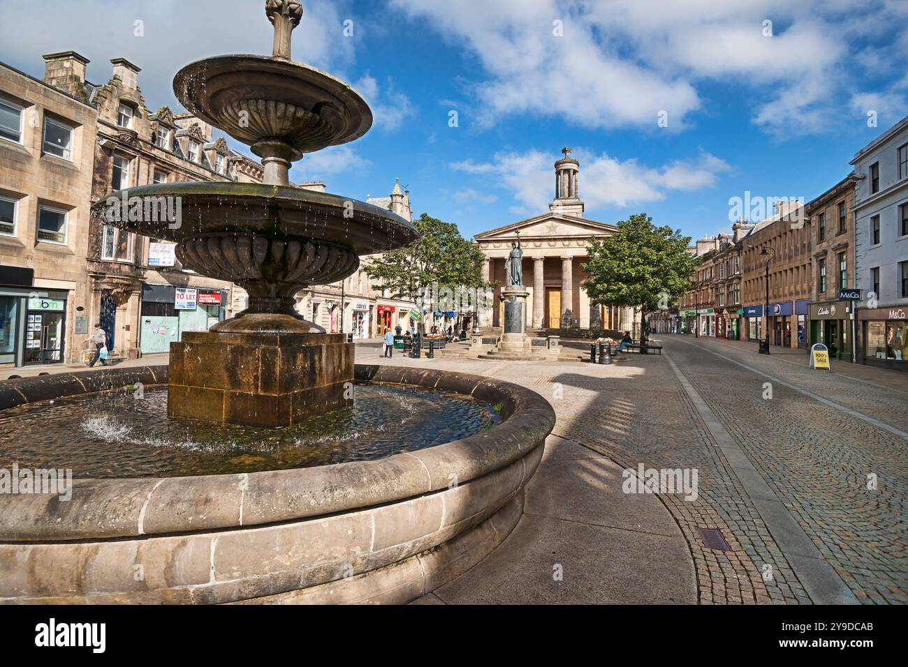 Elgin town centre, Centre, Moray Firth, Highland Region, Scotland Stock ...