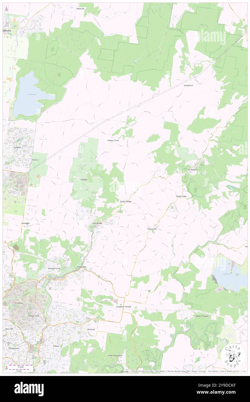 Nillumbik map hi-res stock photography and images - Alamy