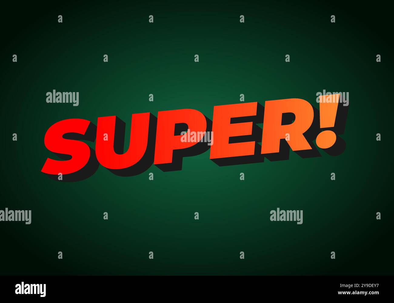 Super. Text effect design in colorful style with 3D look Stock Vector ...