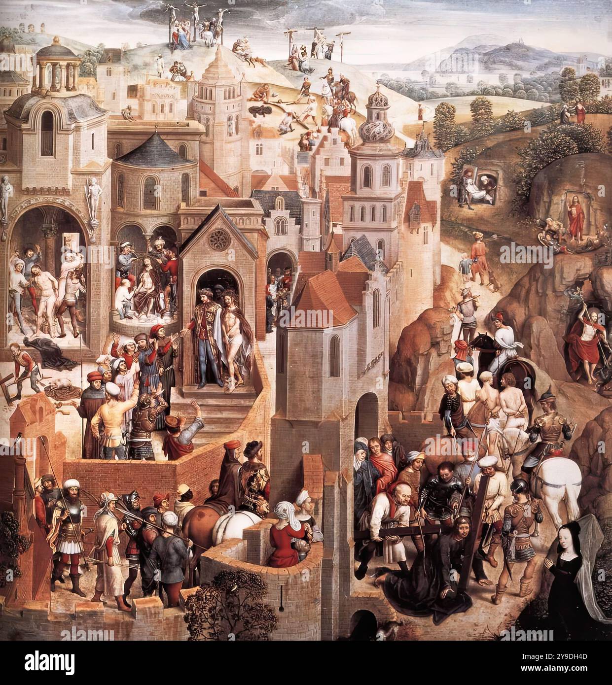 MEMLING, Hans (b. ca. 1440, Seligenstadt, d. 1494, Bruges) Scenes from the Passion of Christ ...