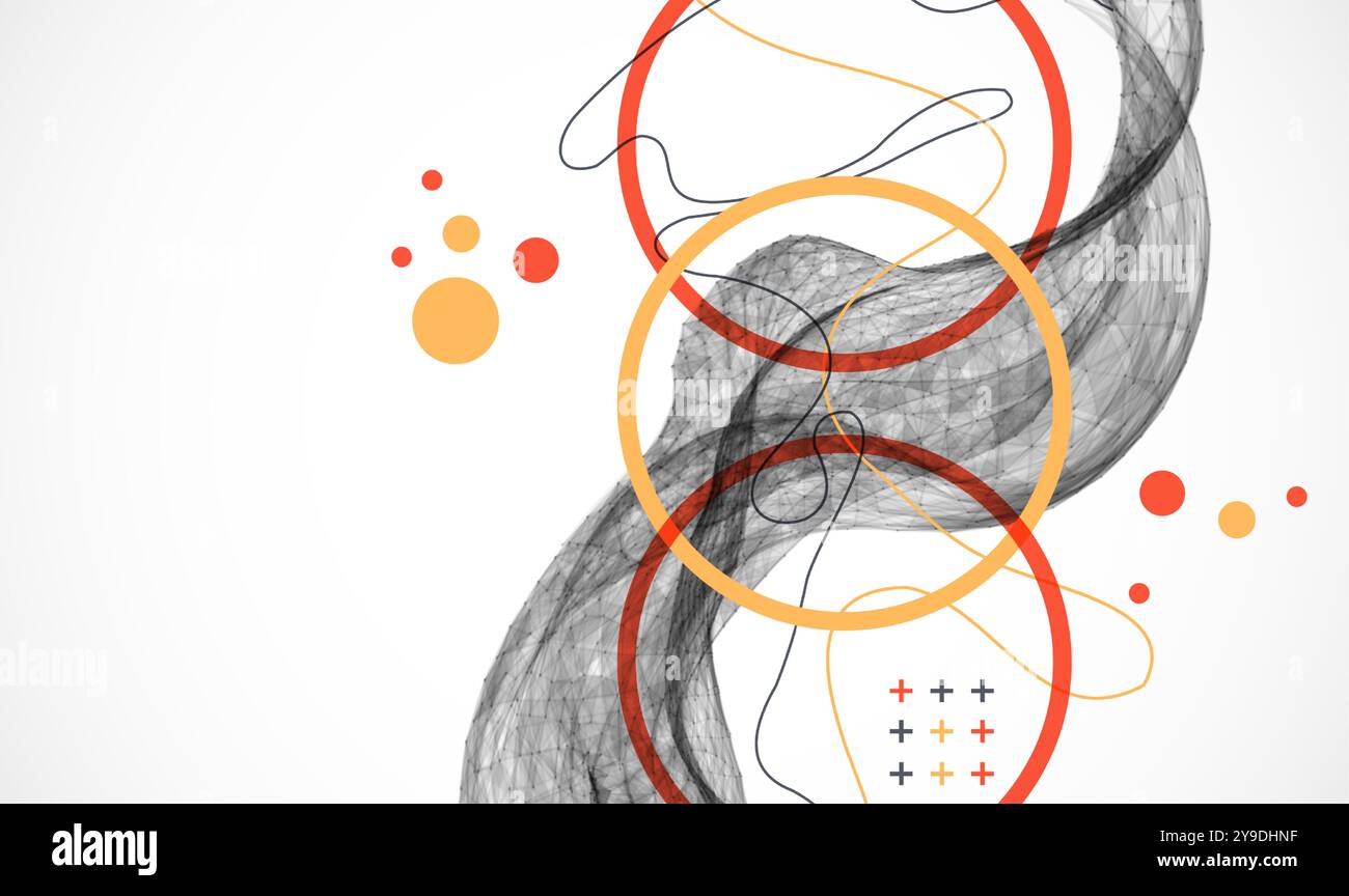 Abstract art background. Modern science or technology art elements ...