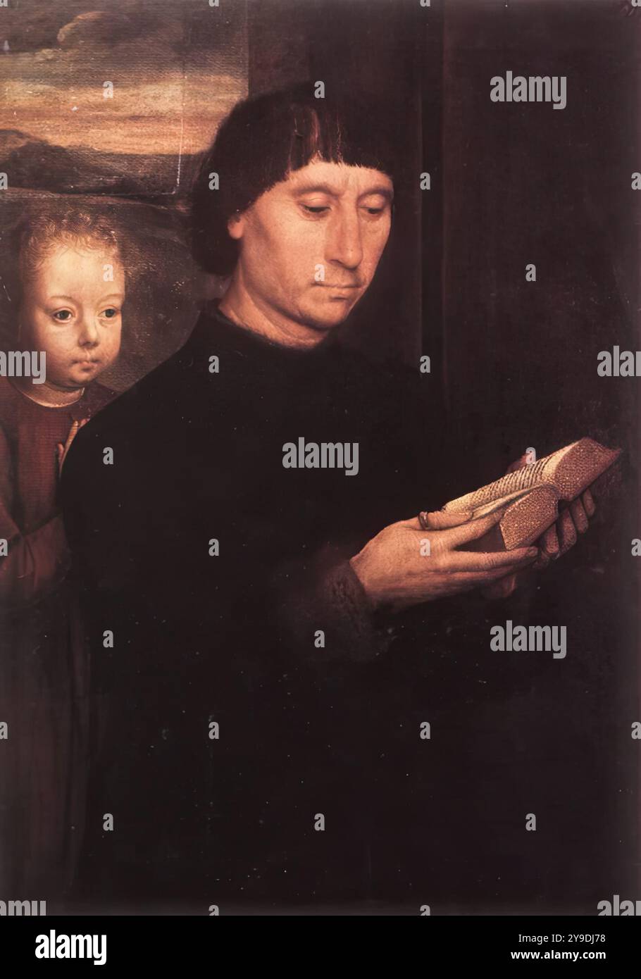 MEMLING, Hans (b. ca. 1440, Seligenstadt, d. 1494, Bruges) Donor c. 1490 Oil on oak panel, 44,5 ...