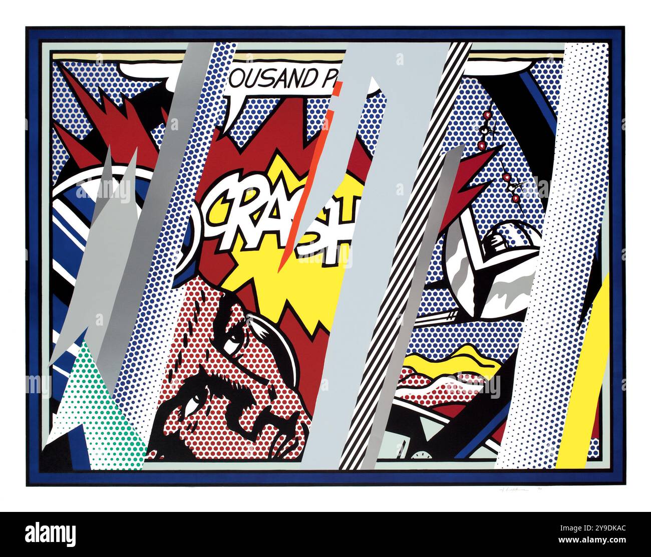 Reflections on Crash. Museum: © Estate of Roy Lichtenstein Stock Photo ...