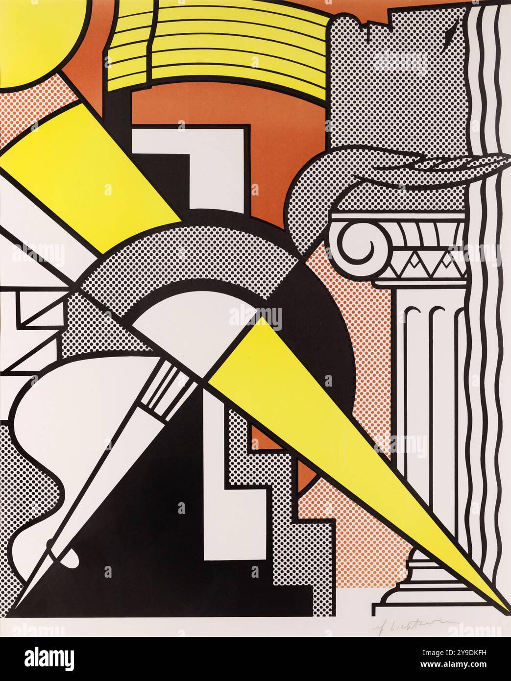 Arrow and Column (Stedelijk Museum Poster). Museum: © Roy Lichtenstein ...