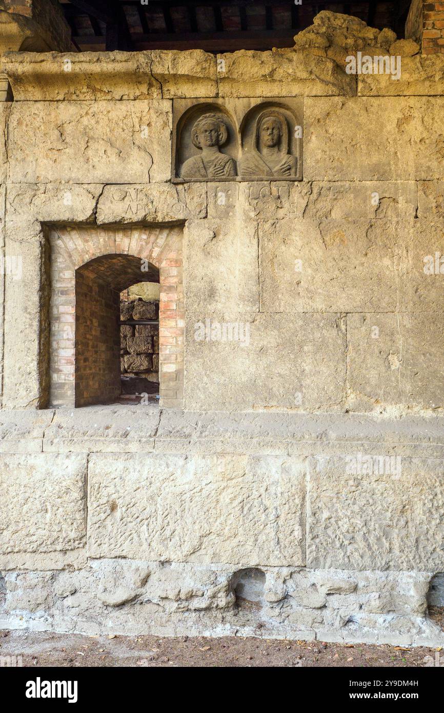 Detail of "Gemino Sepulchre" tomb, referable to six different freedmen ...