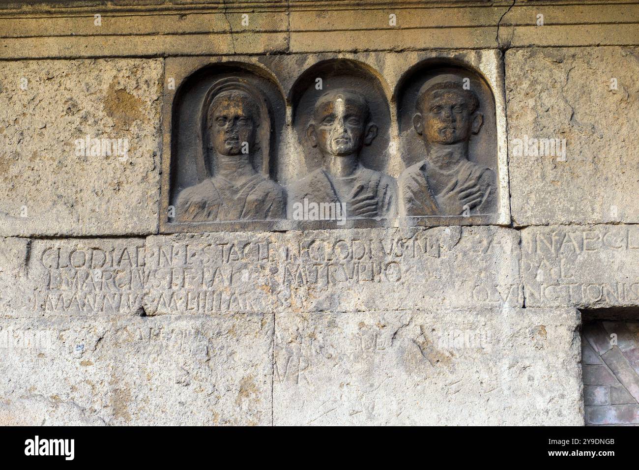 Detail of "Gemino Sepulchre" tomb, referable to six different freedmen ...