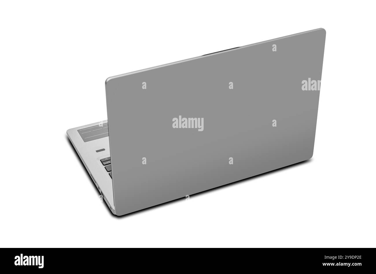 Desktop computer laptop on white background Stock Photo - Alamy
