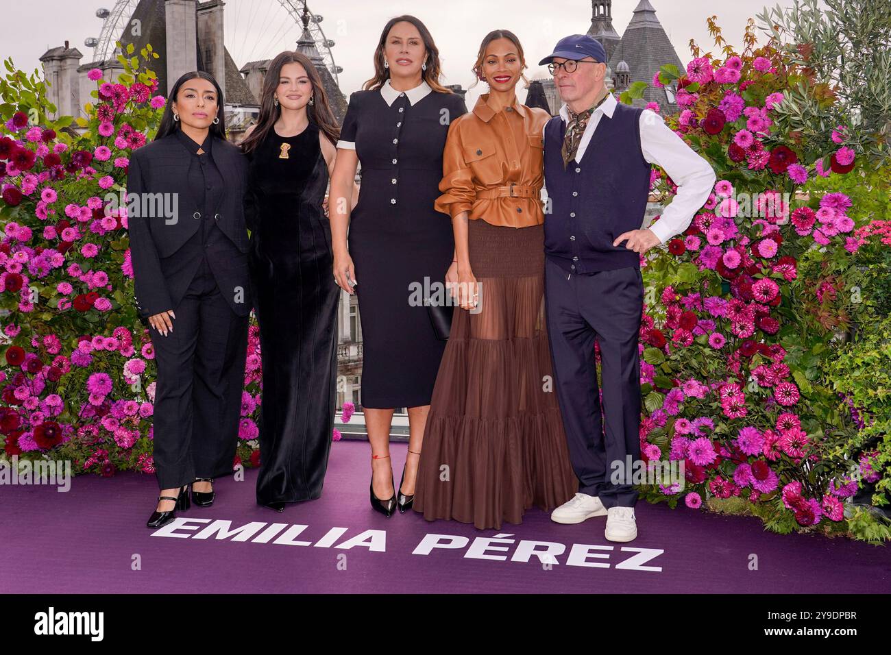 Adriana Paz, Selena Gomez, Karla Sofia Gascon, Zoe Saldana and director Jacques Audiard attend ...