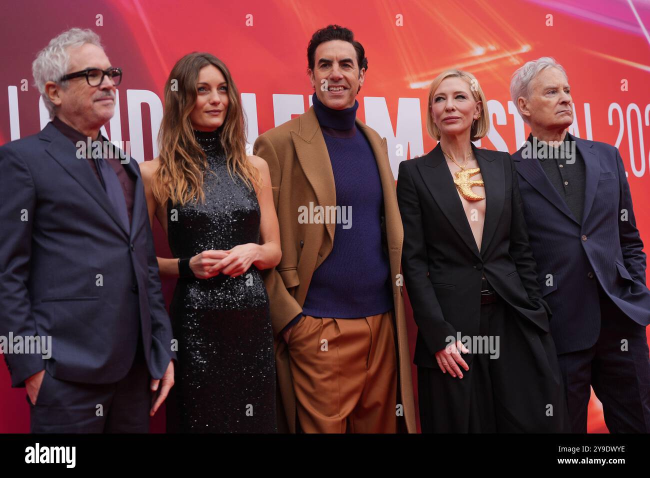 (left-right) Director Alfonso Cuaron, Leila George, Sacha Baron Cohen ...