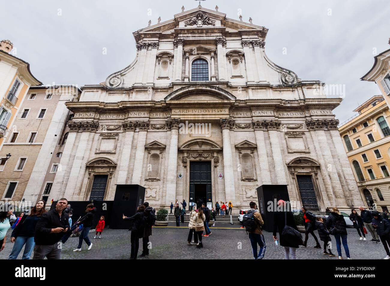Rome, Italy - December 29, 2023: Church of Saint Ignatius of Loyola ...