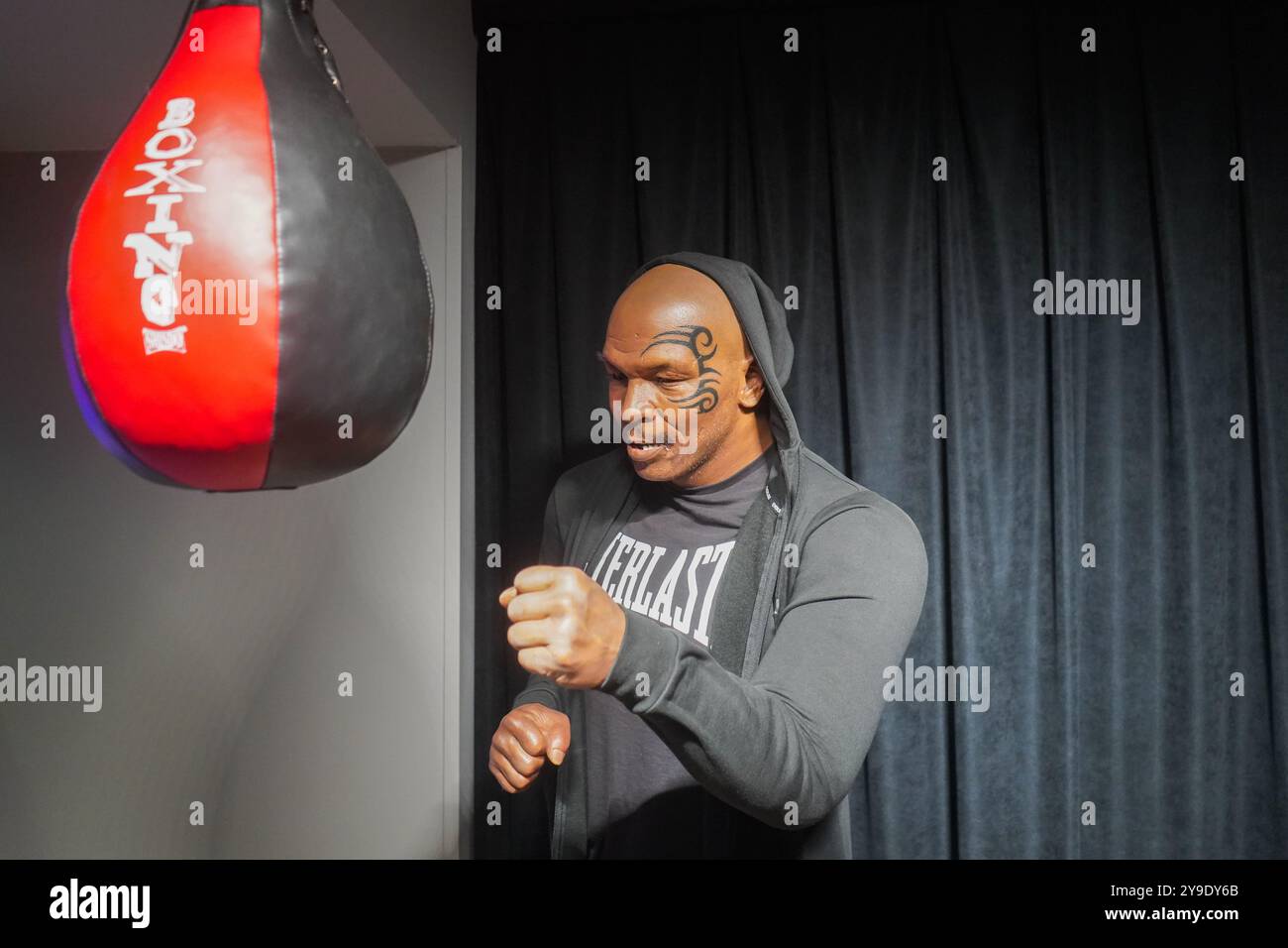 Wax figure of American boxer Mike Tyson,Polonia Wax Museum, Krakow ...