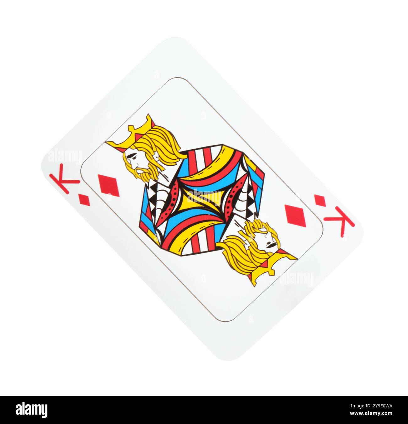 Poker game. One playing card isolated on white Stock Photo - Alamy