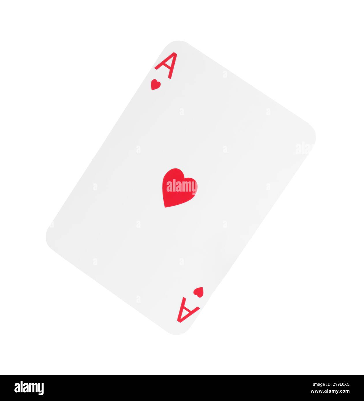 Poker game. One playing card isolated on white Stock Photo - Alamy