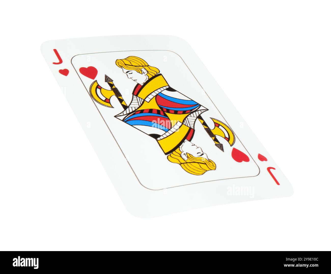 Poker game. One playing card isolated on white Stock Photo - Alamy
