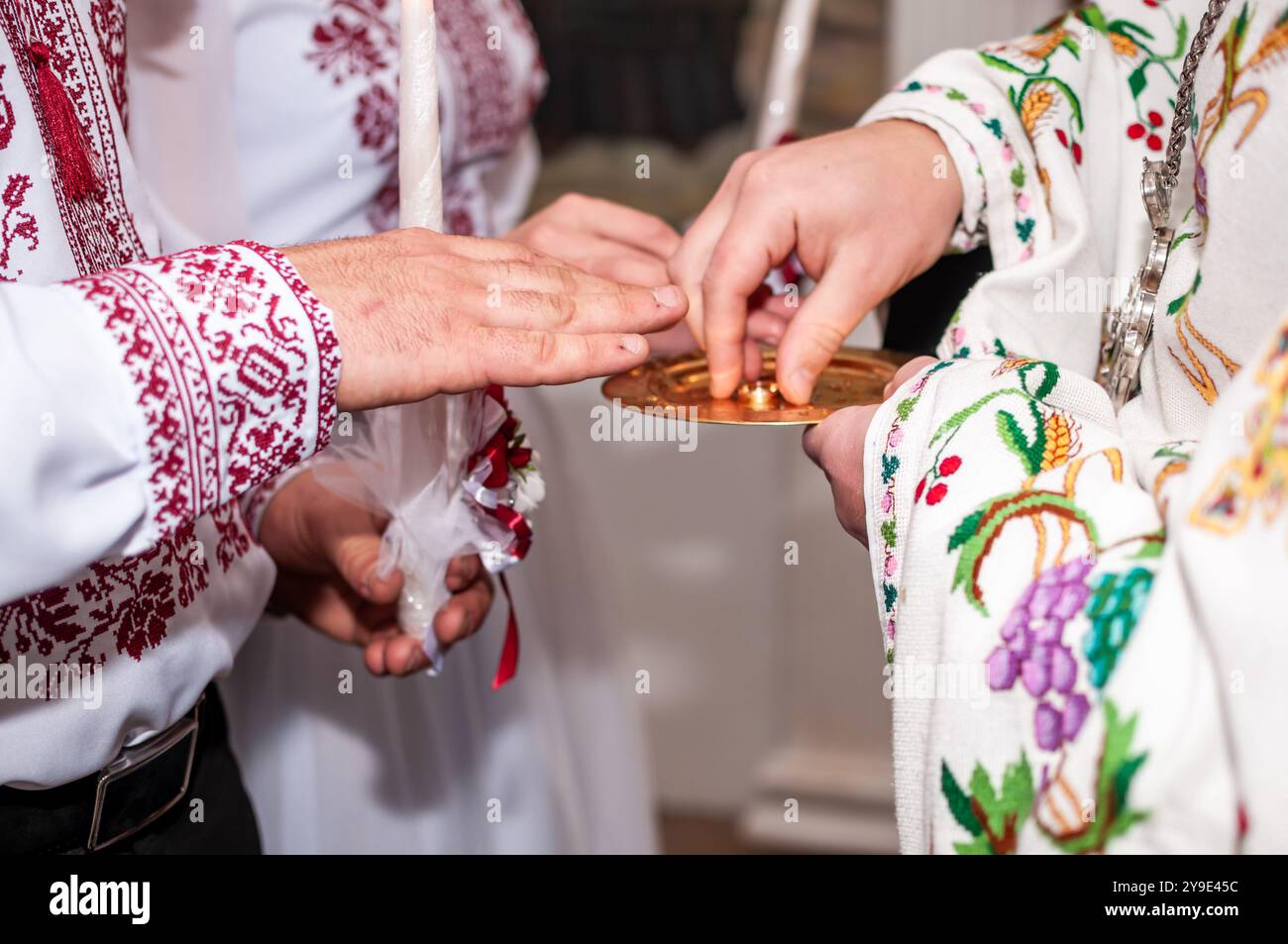 Traditional Ukrainian Wedding Ceremony with Rituals and Attire Stock ...
