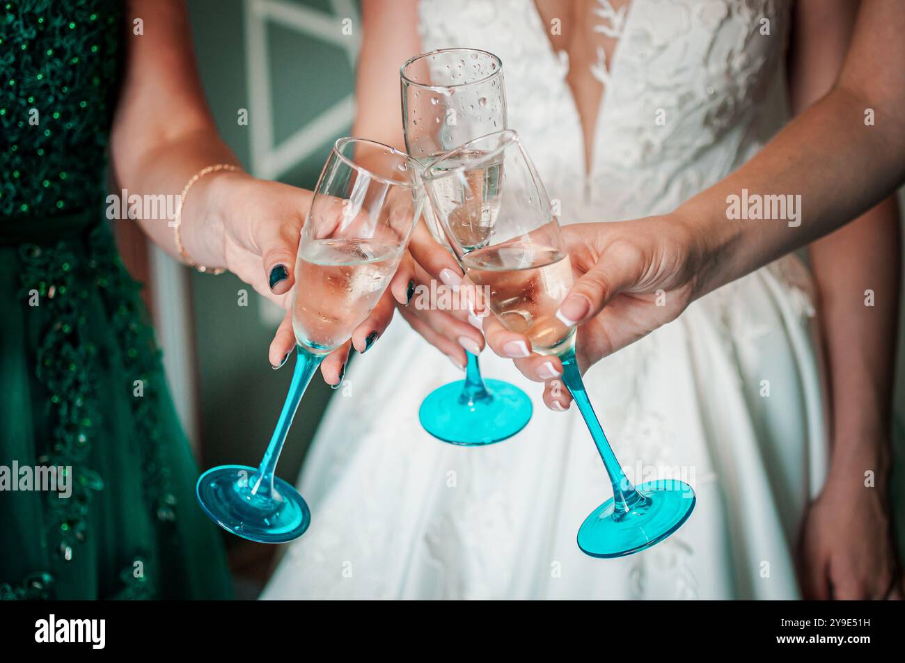 Celebration of Love: Toasting the Bride at a Wedding Reception Stock ...