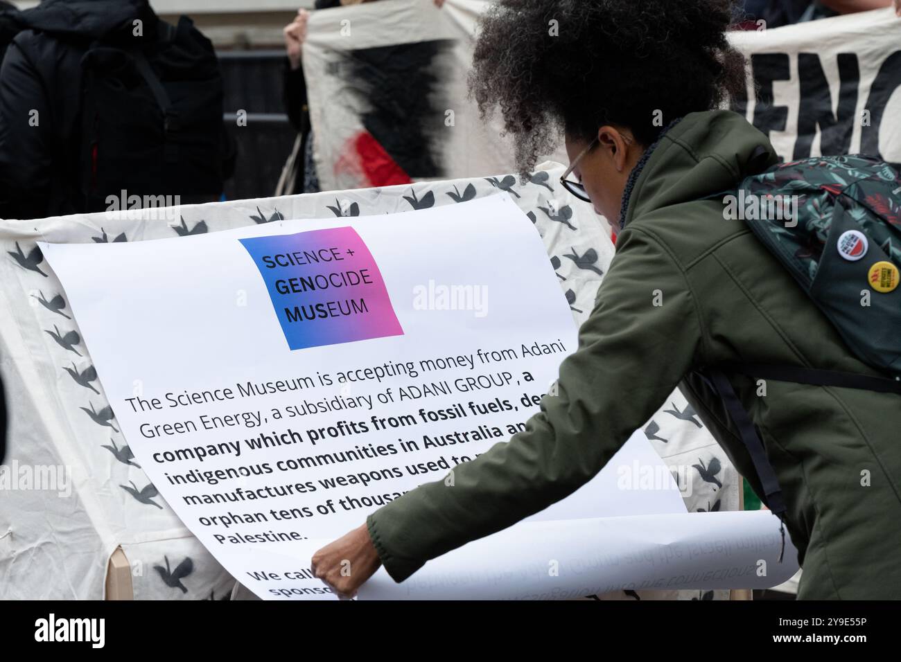 London, UK. 10 October, 2024. Activists from Parents For Palestine ...