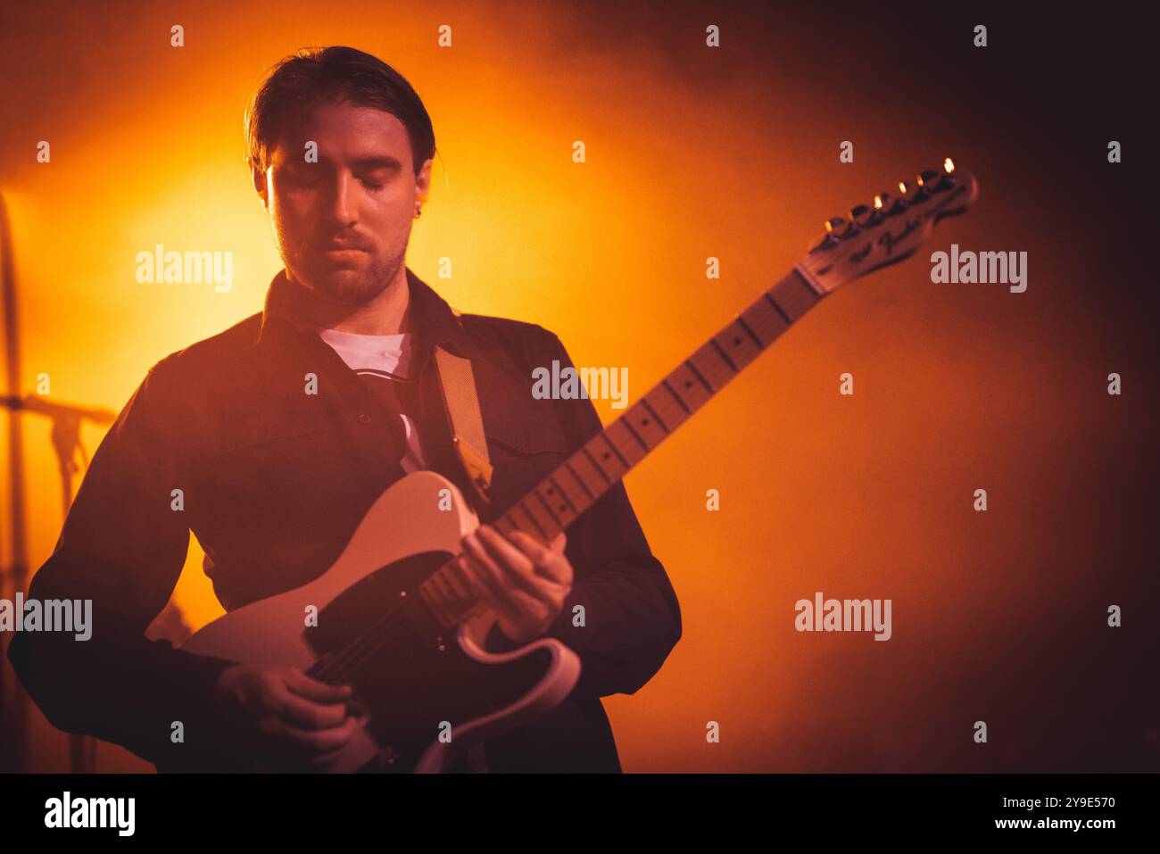 Copenhagen, Denmark. 09th, October 2024. The Danish-Korean post-rock band Meejah performs a live ...