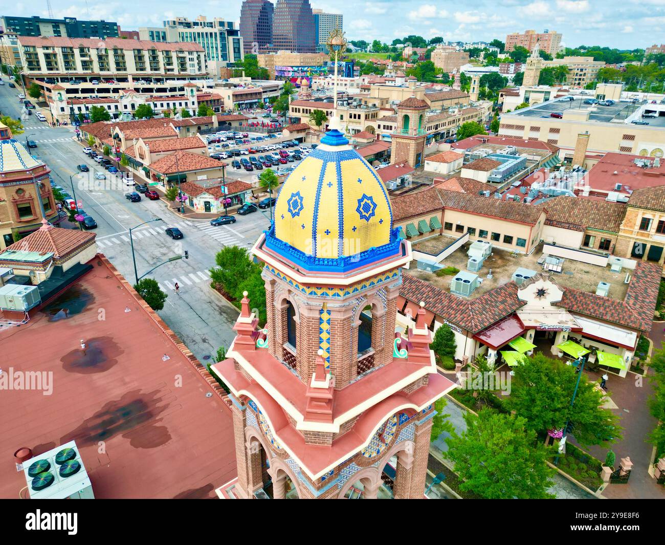 aerial view of spanish architecture Stock Photo - Alamy