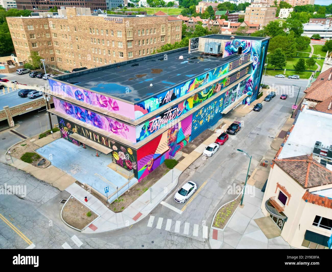 Public mural in parking hi-res stock photography and images - Alamy