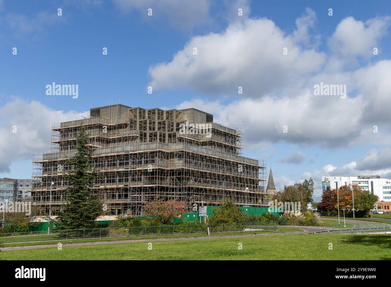 Building high rise apartment blocks Stock Photo - Alamy