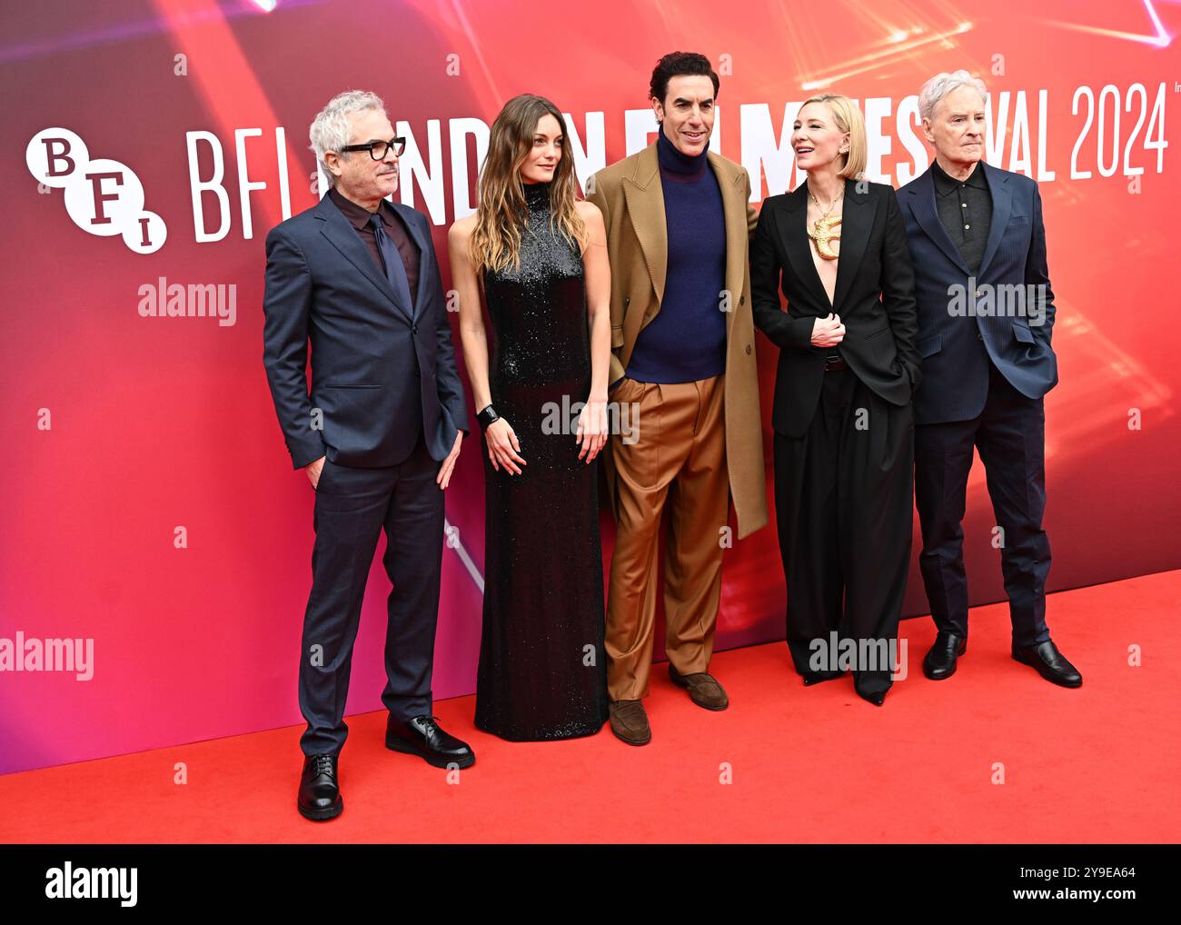 LONDON, ENGLAND: 10th October 2024: Alfonso Cuarón, Leila George, Cate ...