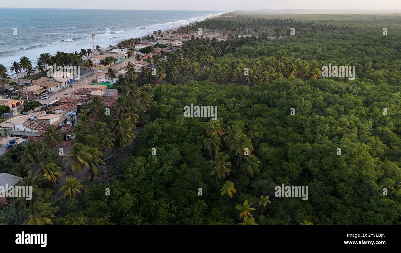 conde, bahia, brazil - september 9, 2024: aerial view of the Pocas ...