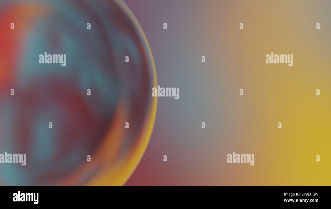 Abstract 3D Sphere with Flowing Gradient Background Stock Photo - Alamy