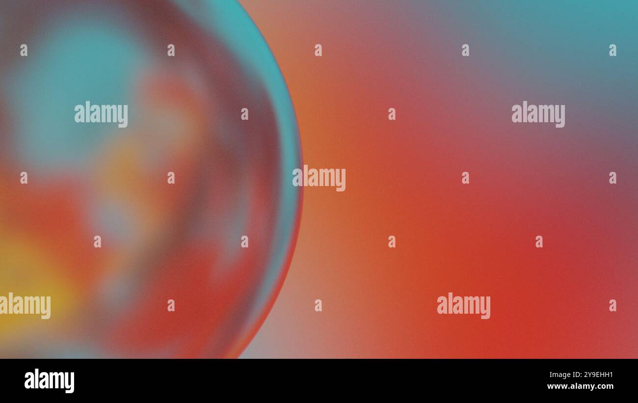 Abstract 3D Sphere with Flowing Gradient Background Stock Photo - Alamy