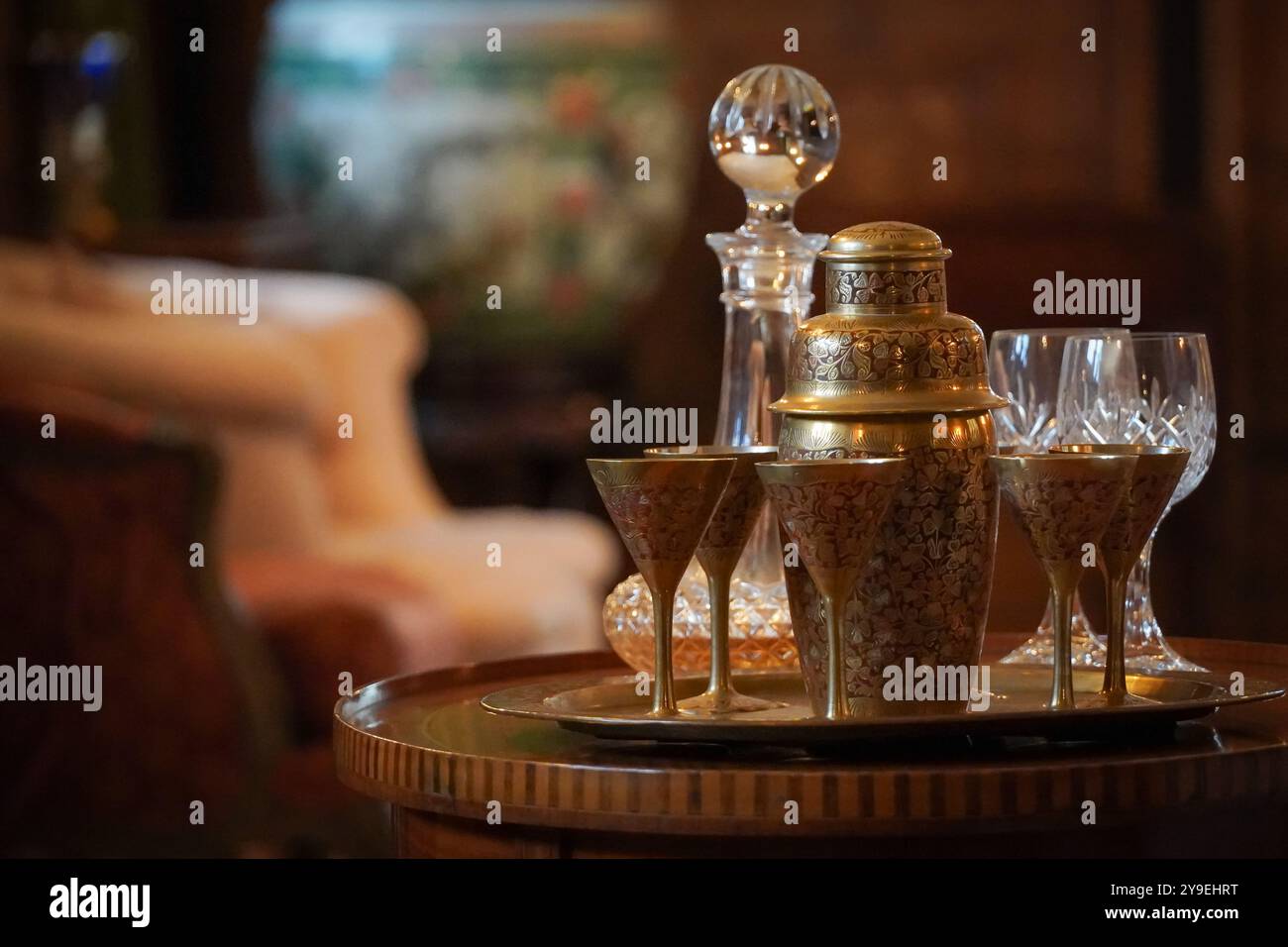 Hever, UK. 4 Oct 2024. Inside 13th century Hever Castle in Kent Stock ...